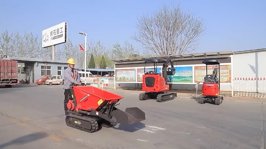 Rhinoceros Hydraulic Tracked Gasoline/diesel Mini Dumper 300 Kg/500 Kg ...