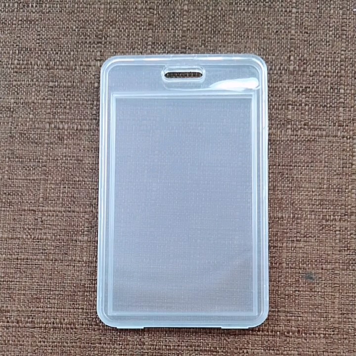 Flexible Transparent Hard Plastic Multi Id Card Holder Clear Pp Id Card ...