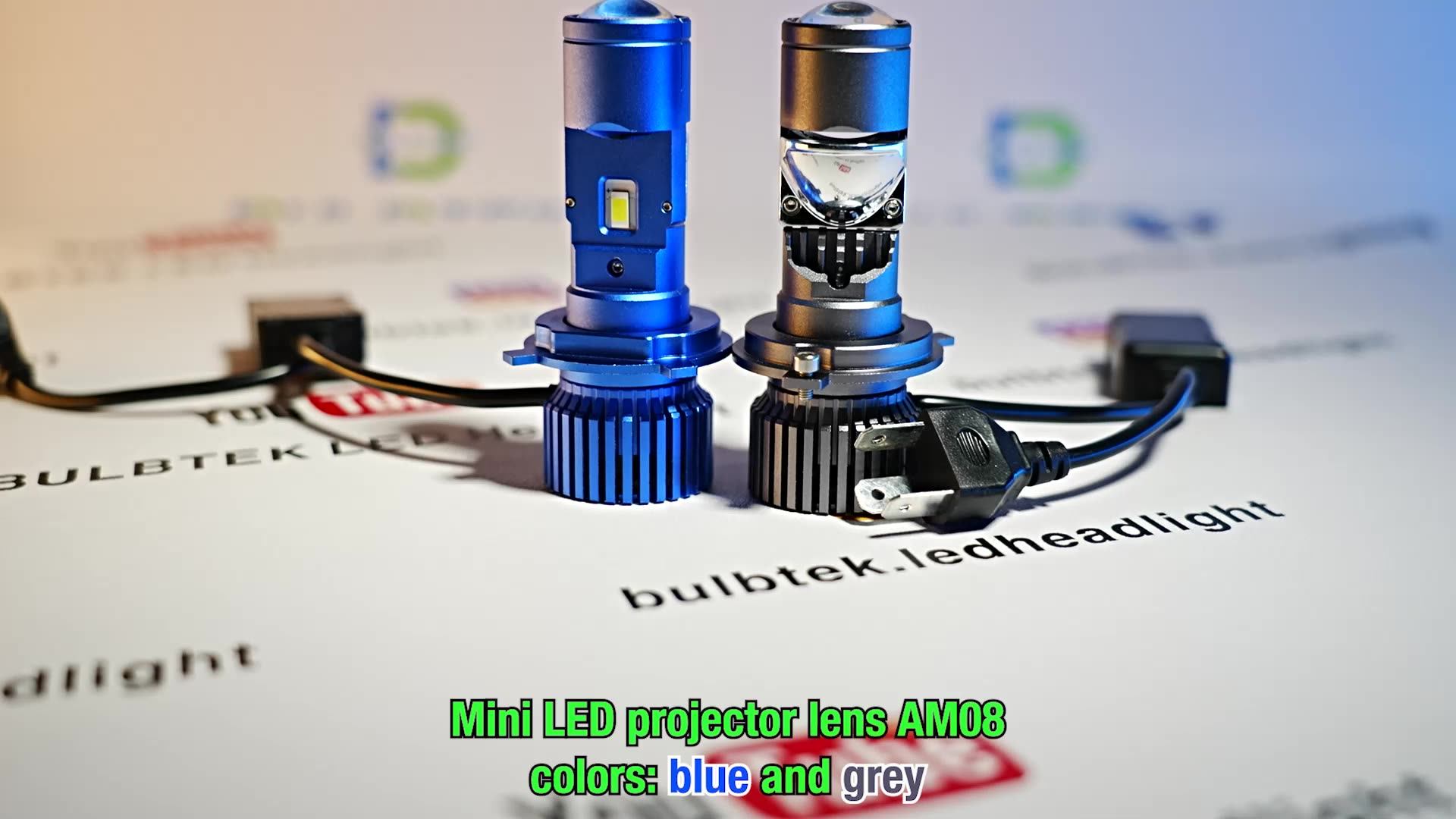 Bulbtek Am08 Retrofit Projector Light H4 Mini Biled Projector Lens 150w ...