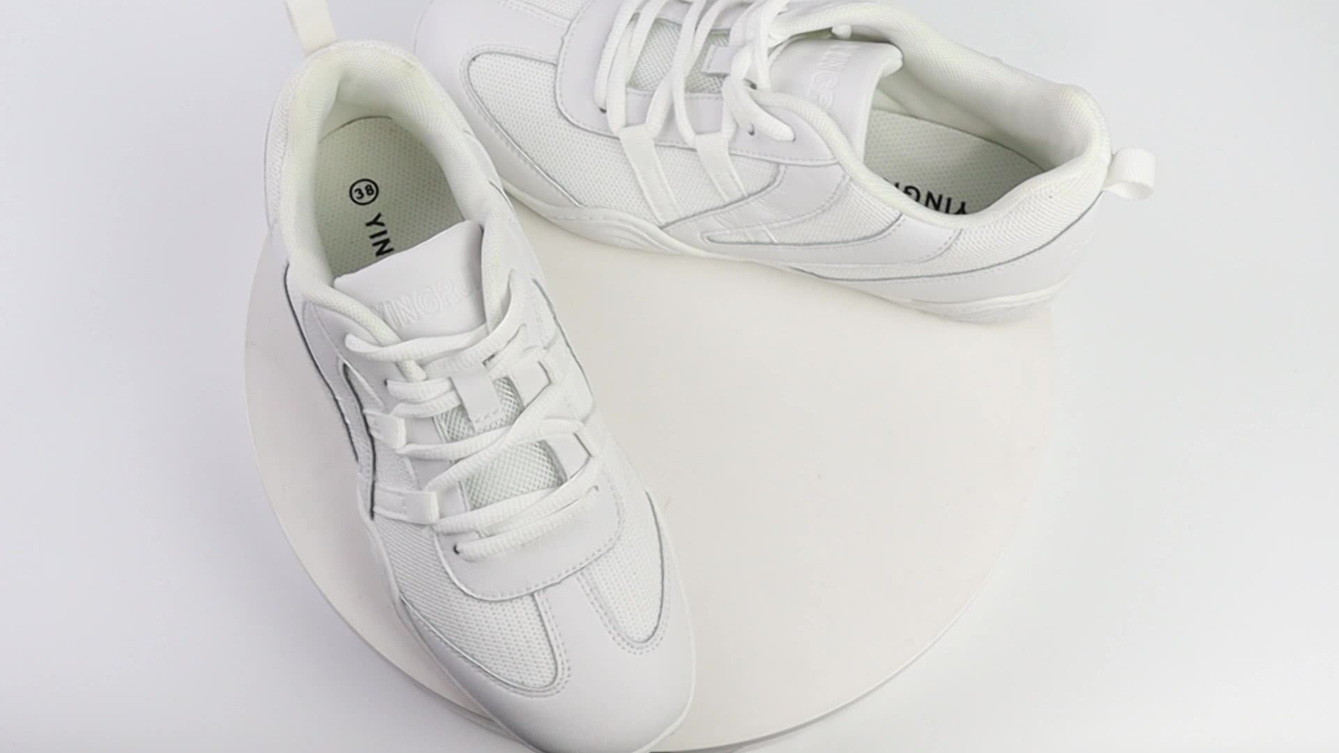 Adult White Cheerleading Shoes Athletic Sport Shoes Dance Training ...