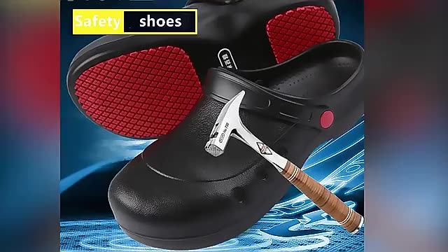 Eva Unisex Slippers Non-slip Waterproof Oil-proof Kitchen Work Cook ...