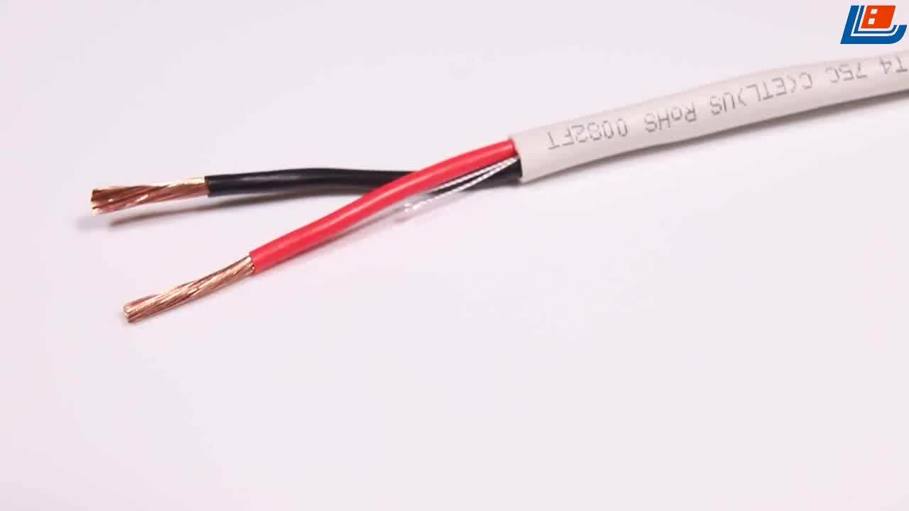 12 / 14 / 16 Awg 2c 99.9% Oxygen Free Copper Etl Listed Power Limited ...