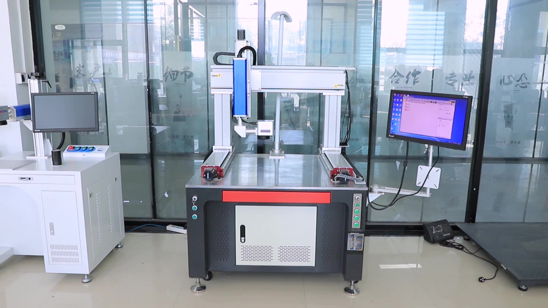 Customized Gantry 50w Fiber Laser Marking Machine Large Working Area ...