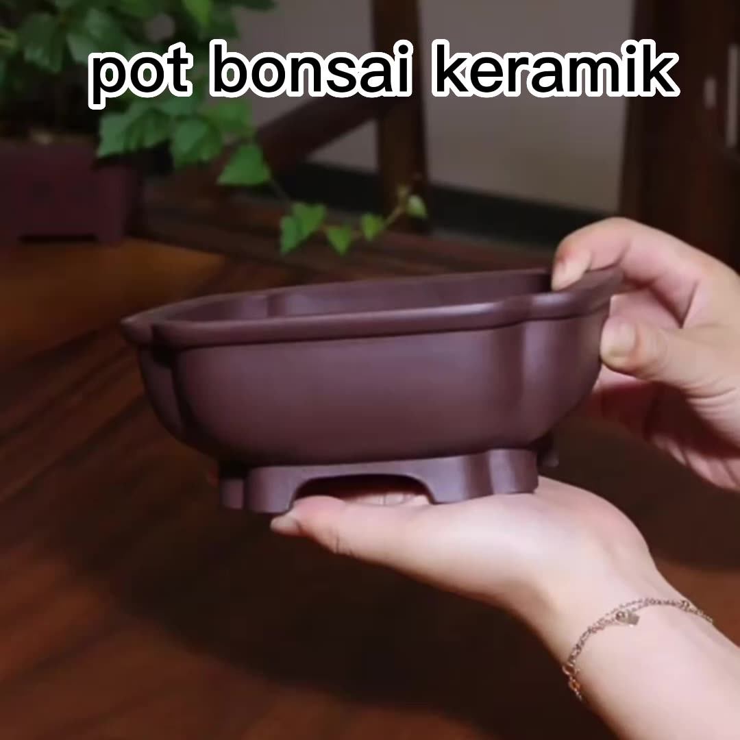 Creative New Traditional Ceramic Bonsai Pot,Chinese Yixing Bonsai Pot ...