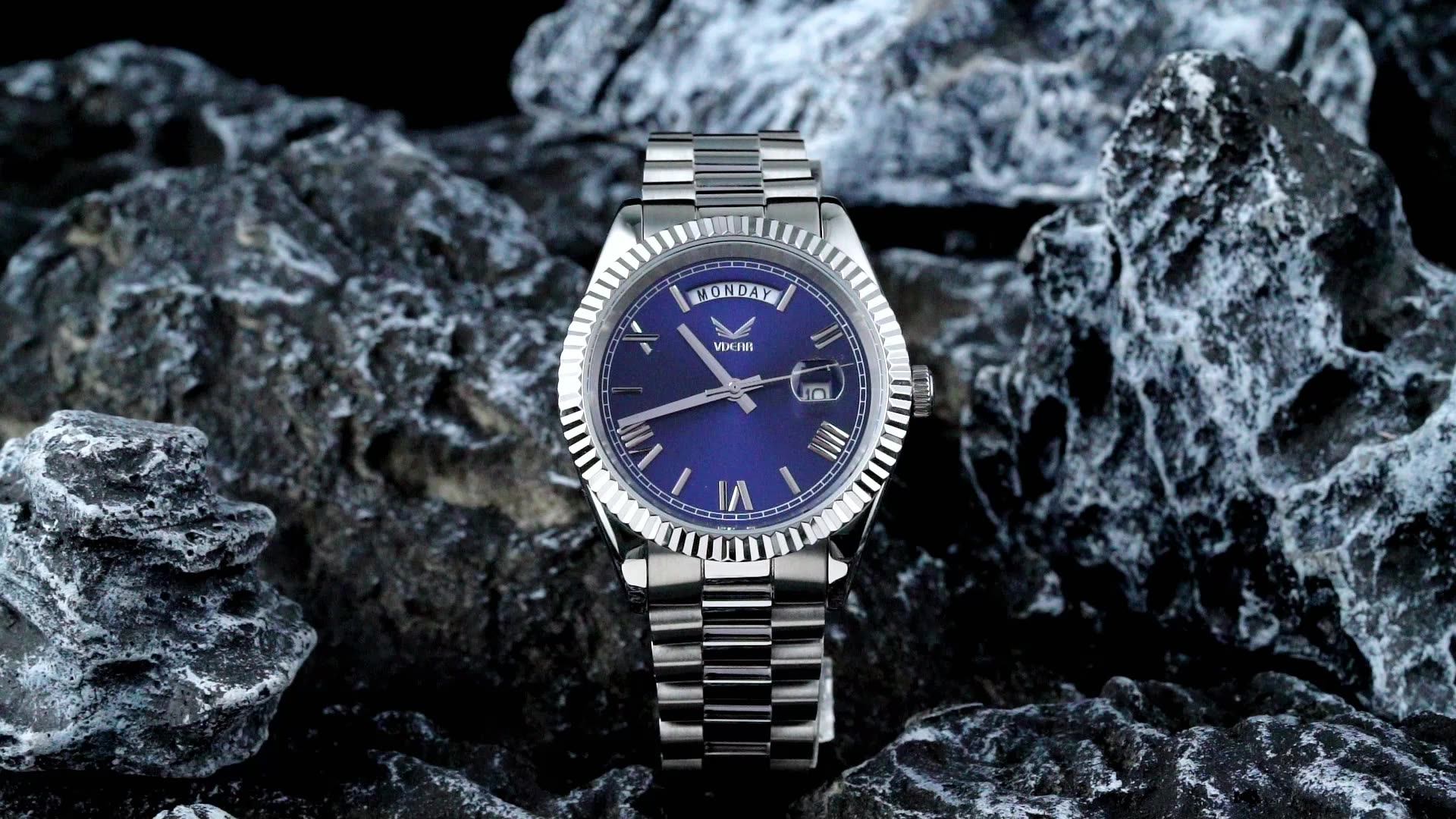 Men Luxury Minimalist Calendar 5atm Waterproof 316l Stainless Steel ...