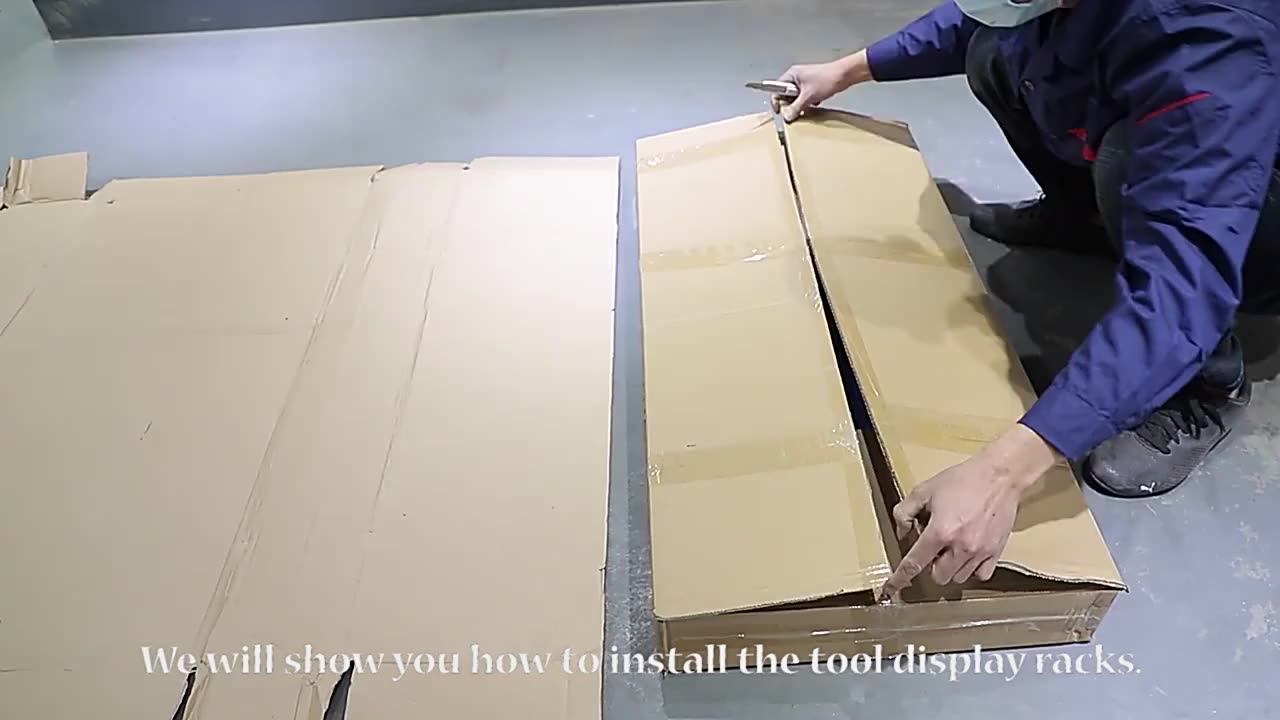 Customized Steel Tools Retail Display Stand With Tool Box Wholesale ...