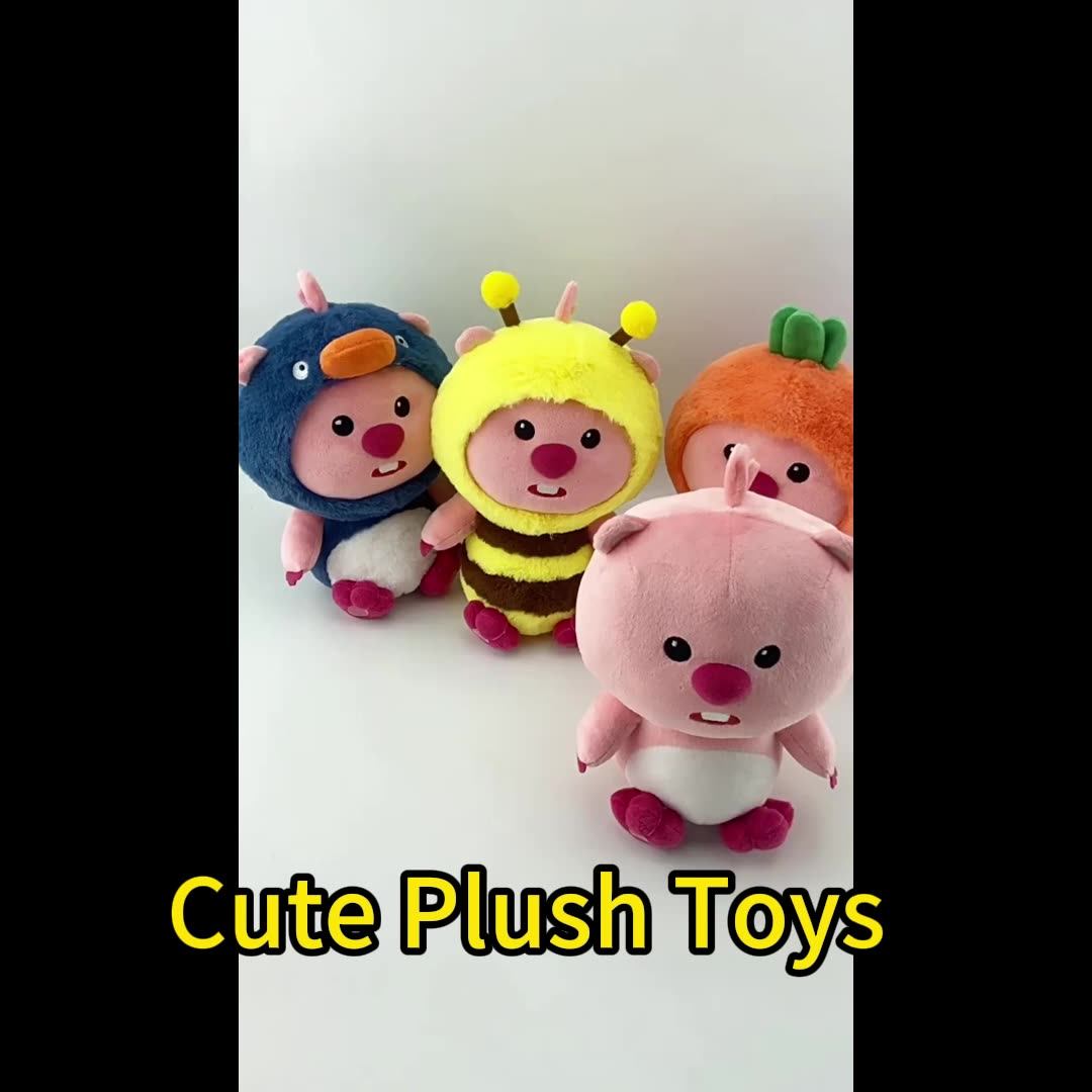 Cute Pororo Plush Toys Anime Little Beavers Doll Loopy Stuffed Toy Room ...