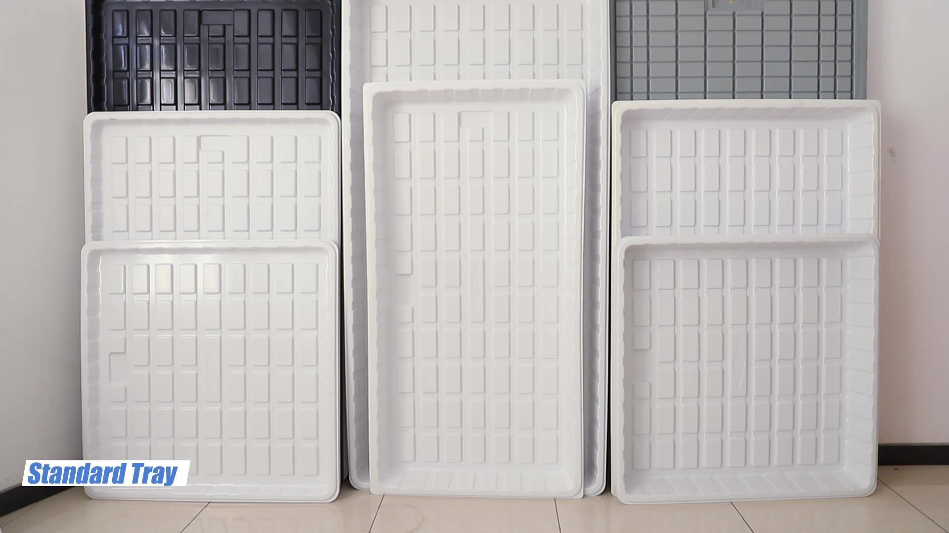 3x6 4x4 4x6 4x8 Abs Hips White Black Hydroponic Growing Plastic Trays ...