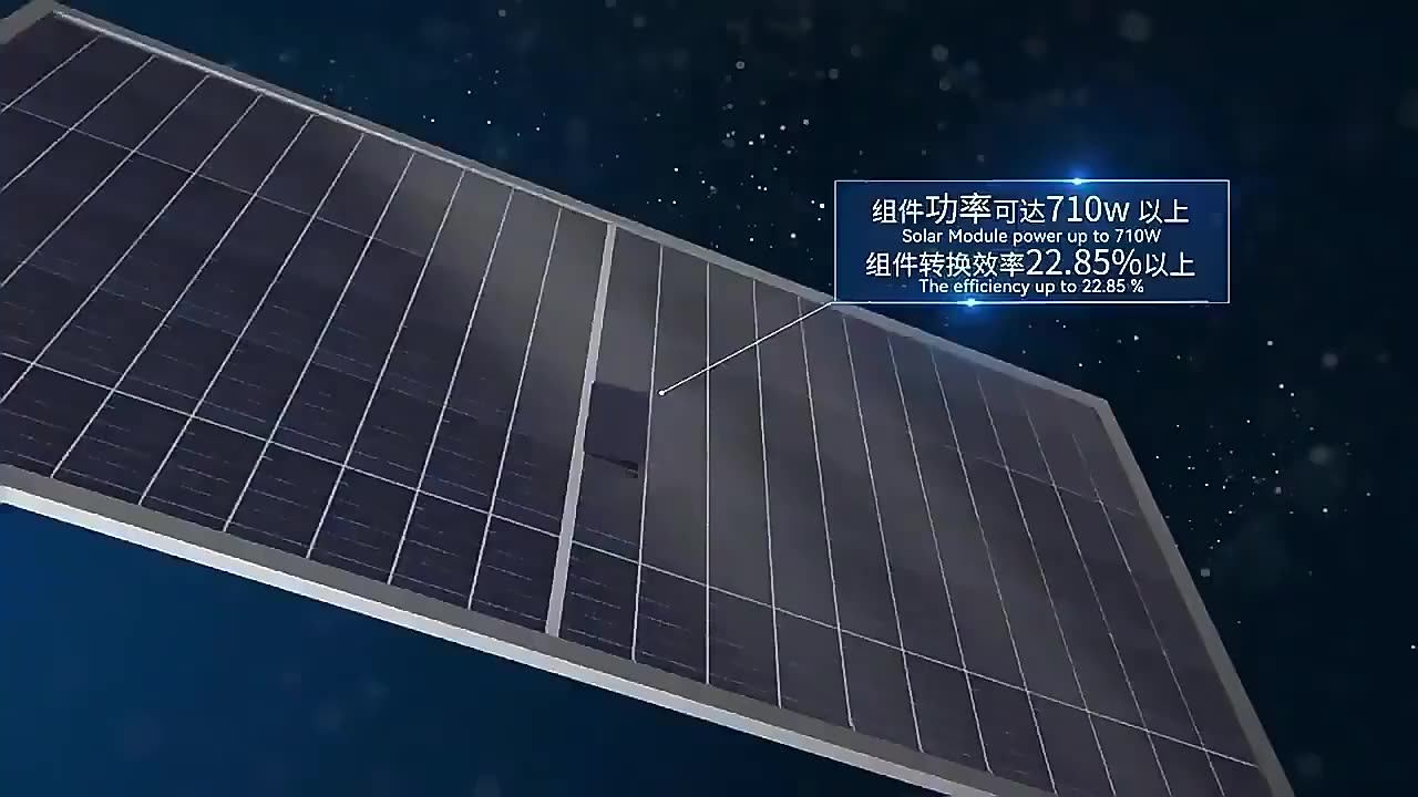 Greensun N Type Hjt Bifacial Solar Panel 700w 710w 720w 730 Watt Half ...