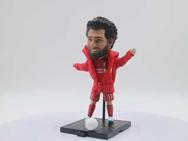 Custom Mini Football Player Soccer Action Figure Bubblehead Toy - Buy ...