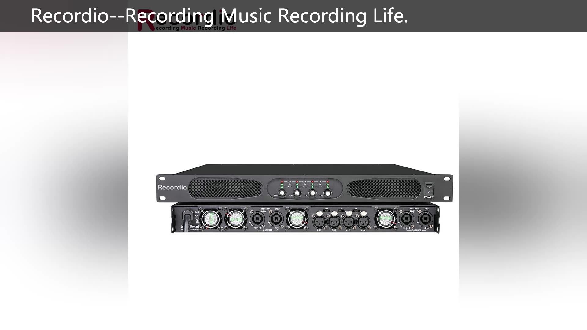 Gap-dp4140 Recordio Digital Class D 4 Channel 10000w Professional Audio ...