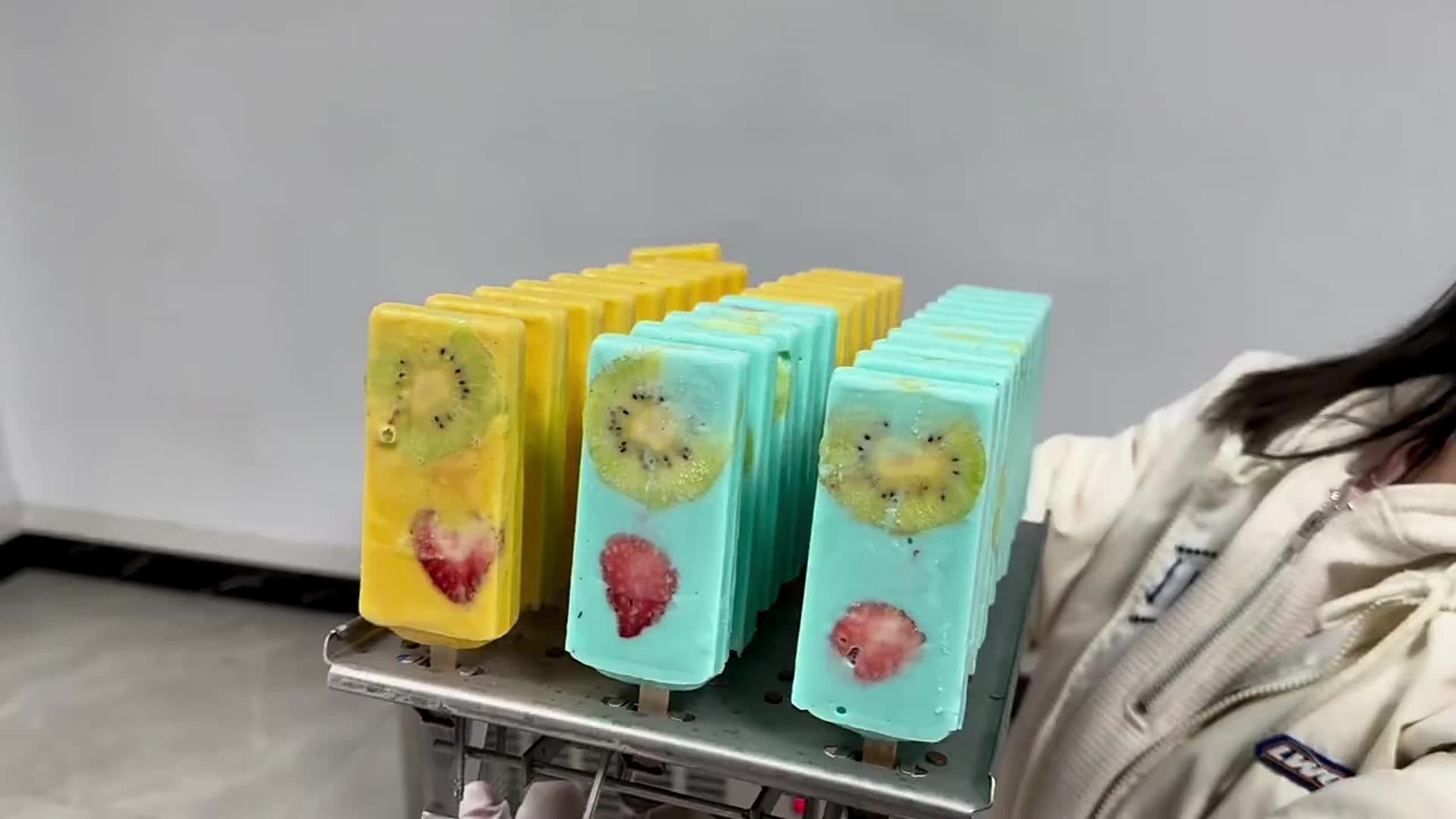 Commercial Ice Pop Vending Machine Lolly Popsicle Ice Cream Making ...