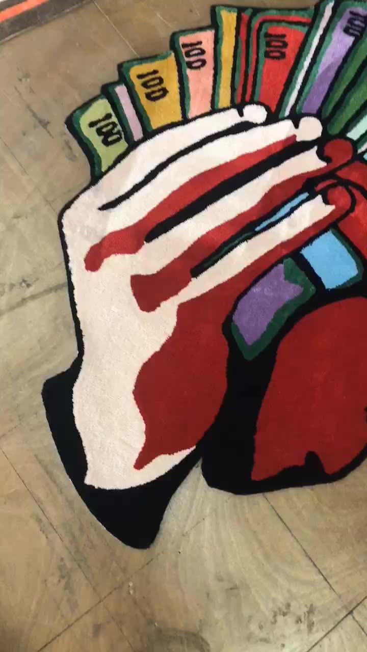 Dollar Rug Unique Shaped Money Design Carpet Welcome Floor Door Mat ...