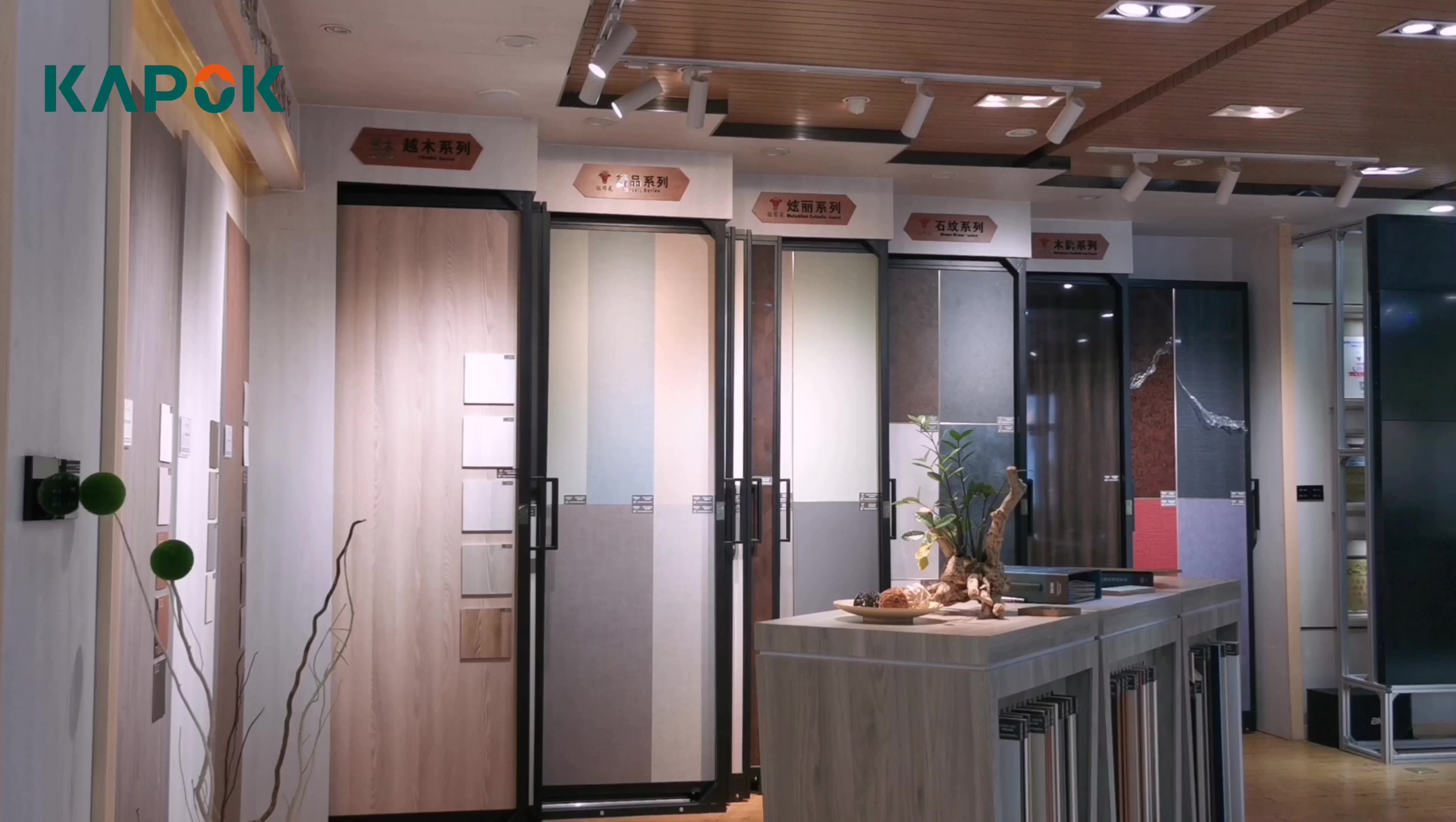 Kapok Panel Laminated Mdf Boards / Melamine Embossed Mdf /synchronize ...