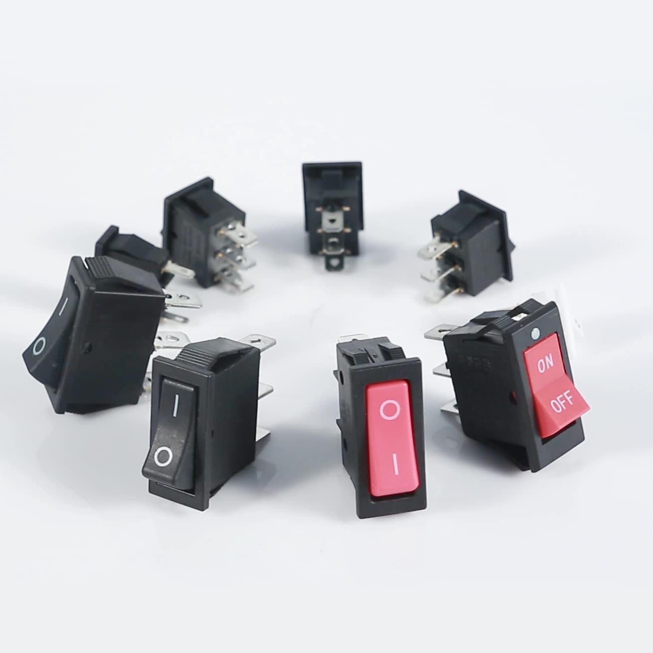 Hot Sale Small Kcd1 Rocker Switch 2pin 3a 250v/6a 125v Mini On-off Kcd1 ...