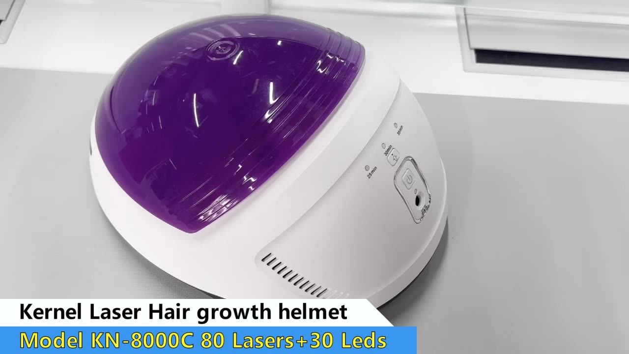 204 Diode Lllt Laser Hair Growth Helmet Cap Fast Regrowth Red Light ...