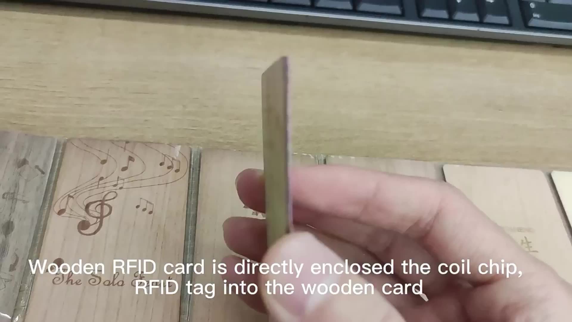 Kaba/salto/saflok/onity Rfid Hotel Room Key Cards Wooden Rfid Key Cards ...