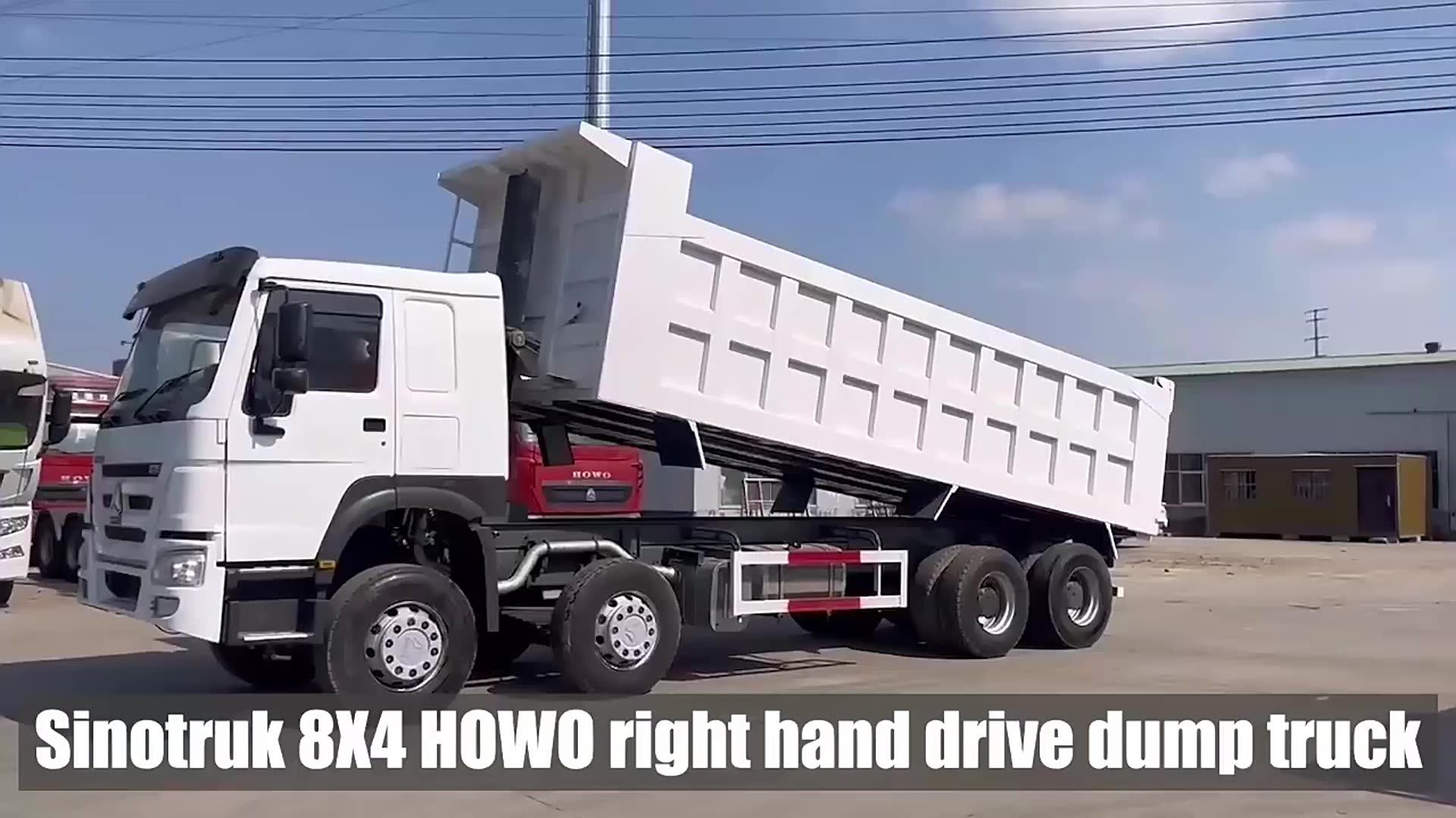 12 Wheels Sinotruk Howo Truck Dumper Trucks Used Diesel 375hp 12 Wheel Dump Trucks For Sale ...