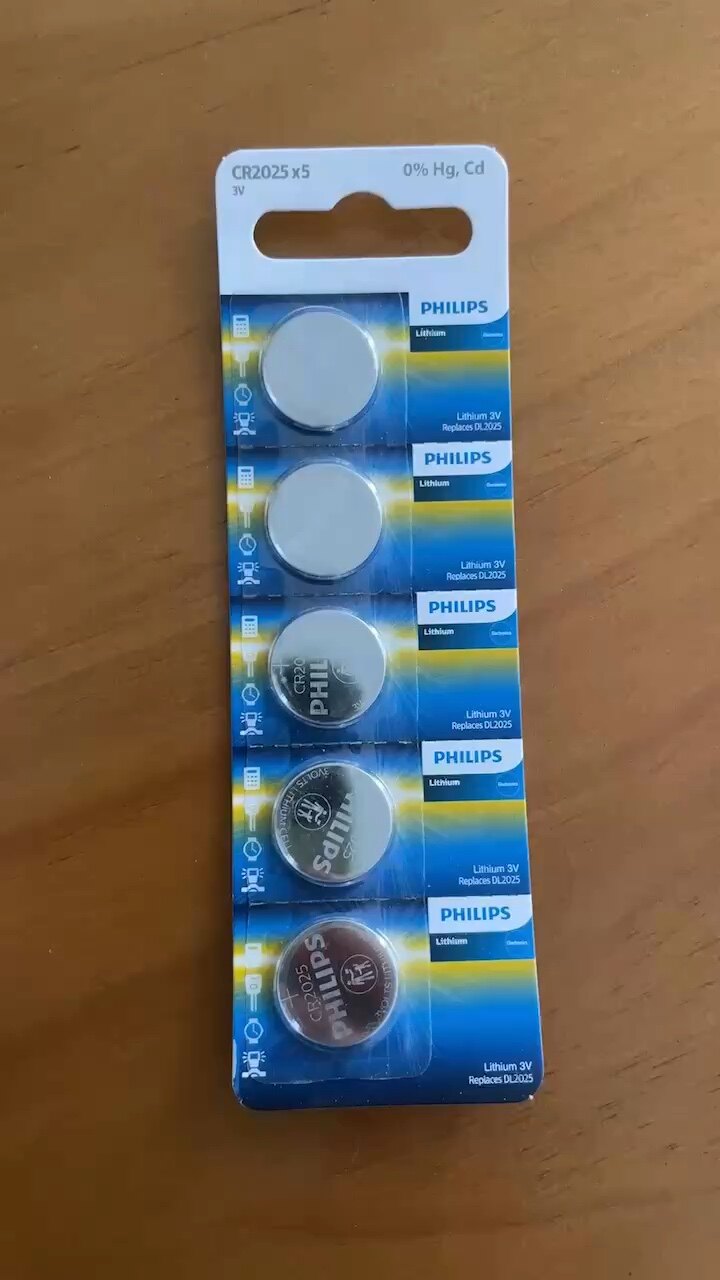 Philips Original Cr2032 Lithium Button Cell Battery 3v Watch Battery ...