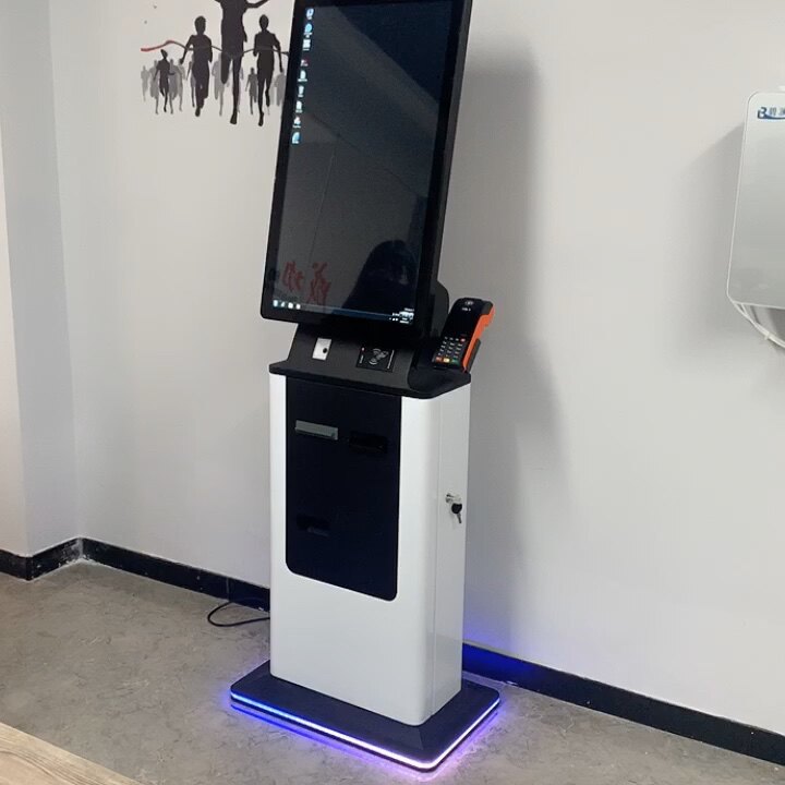 Touch Screen Self Checkout Payment Machine Pos Kiosk Stand With Thermal ...