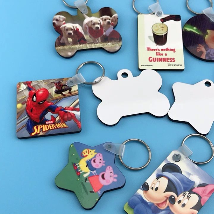 Custom Sublimation Key Ring Heat Transfer Key Chain Diy Decoration ...