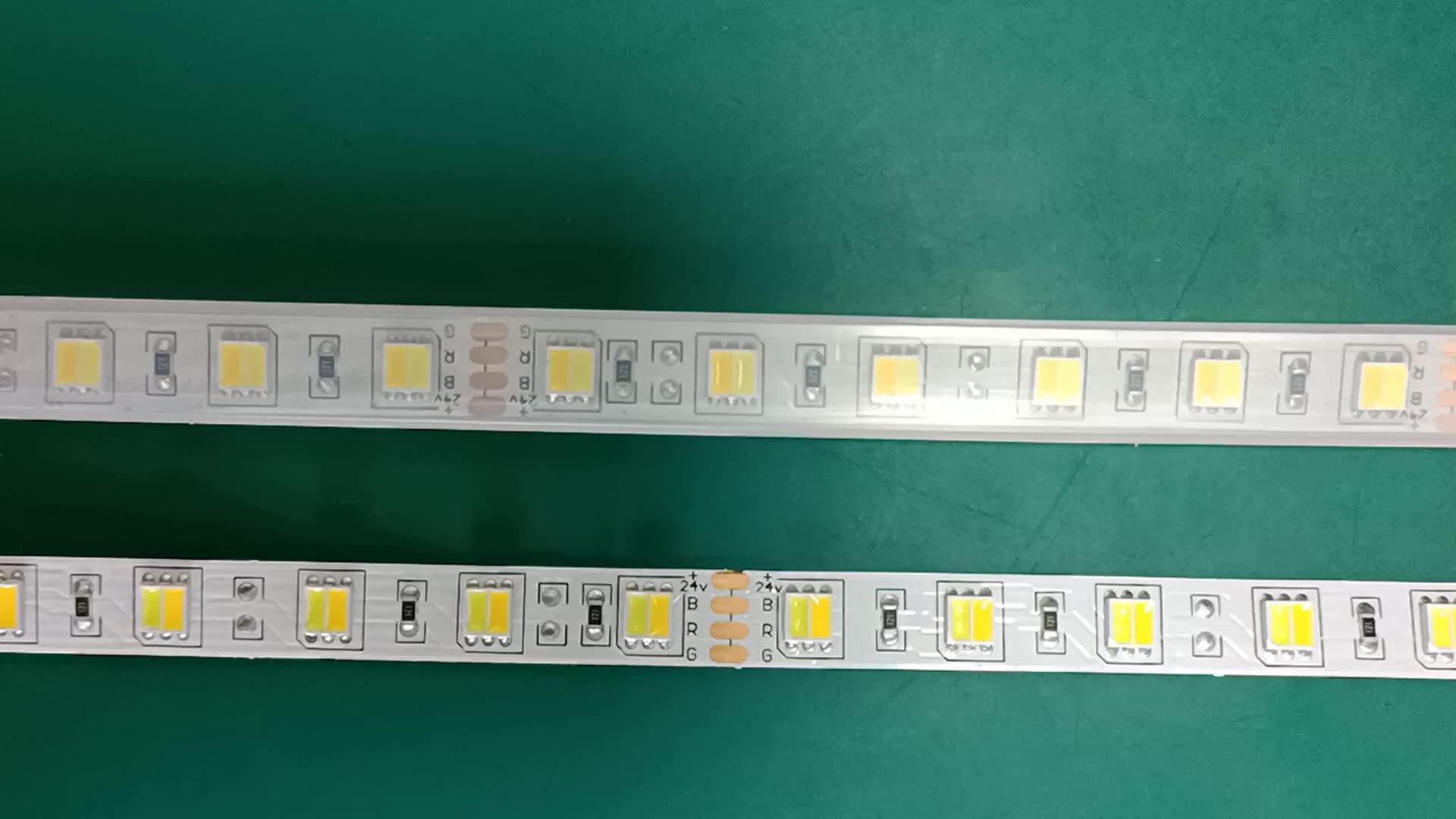 White+warm White Color Temperature Adjustable Smd 5050 Led Strip 24v ...
