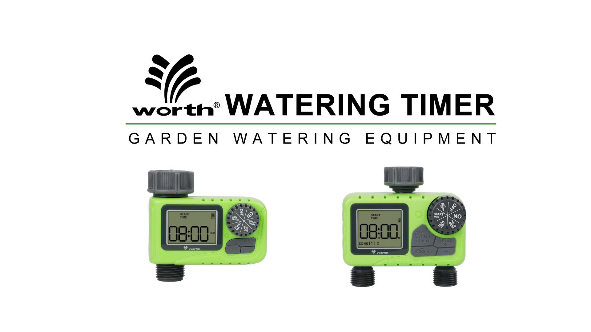 Electronic Lawn Watering System Garden Plastic Digital Water Flow Meter ...