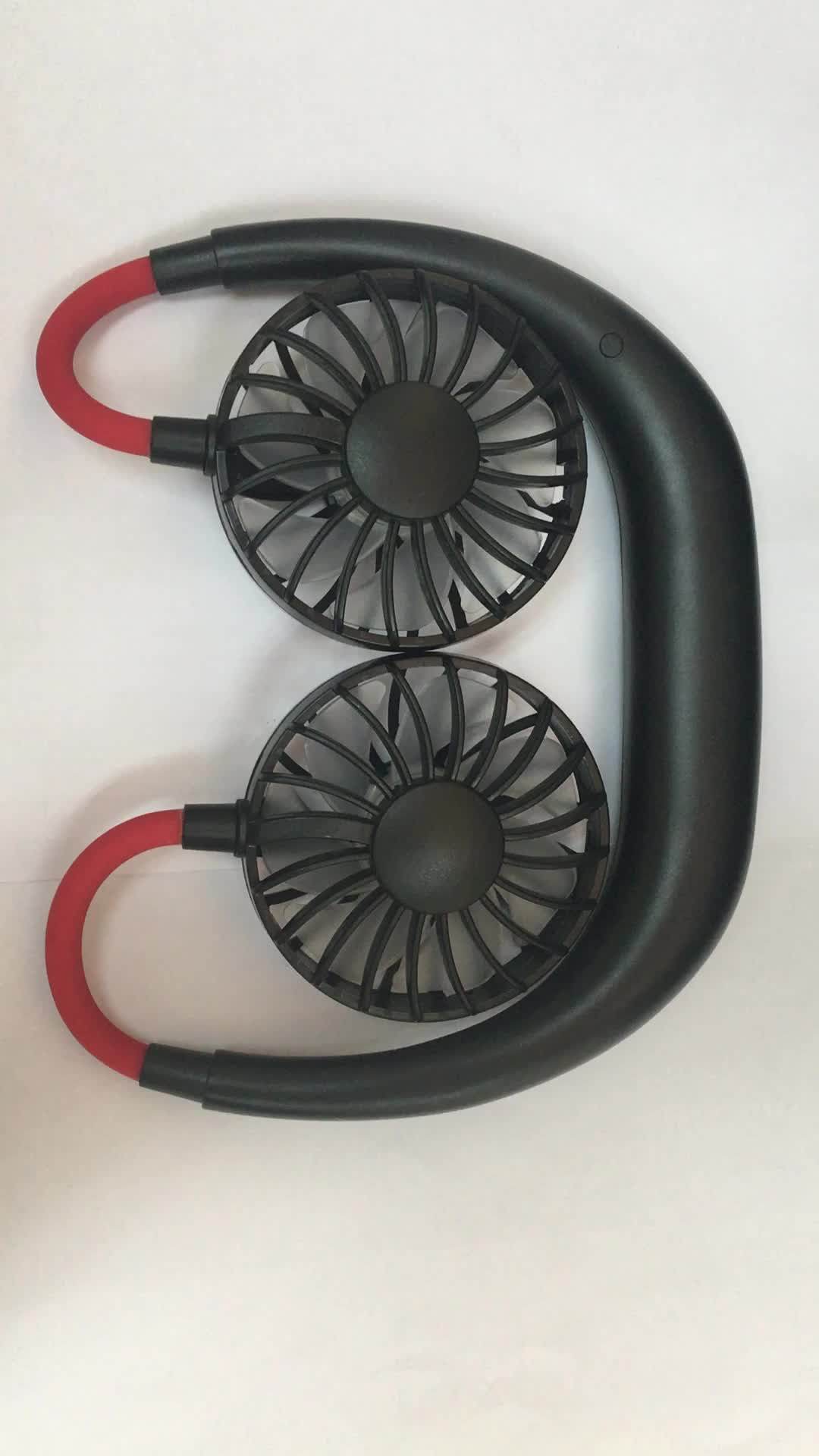 Hands-free Neckband Fan Neck-mounted Fan Usb Rechargeable Neckband Lazy ...