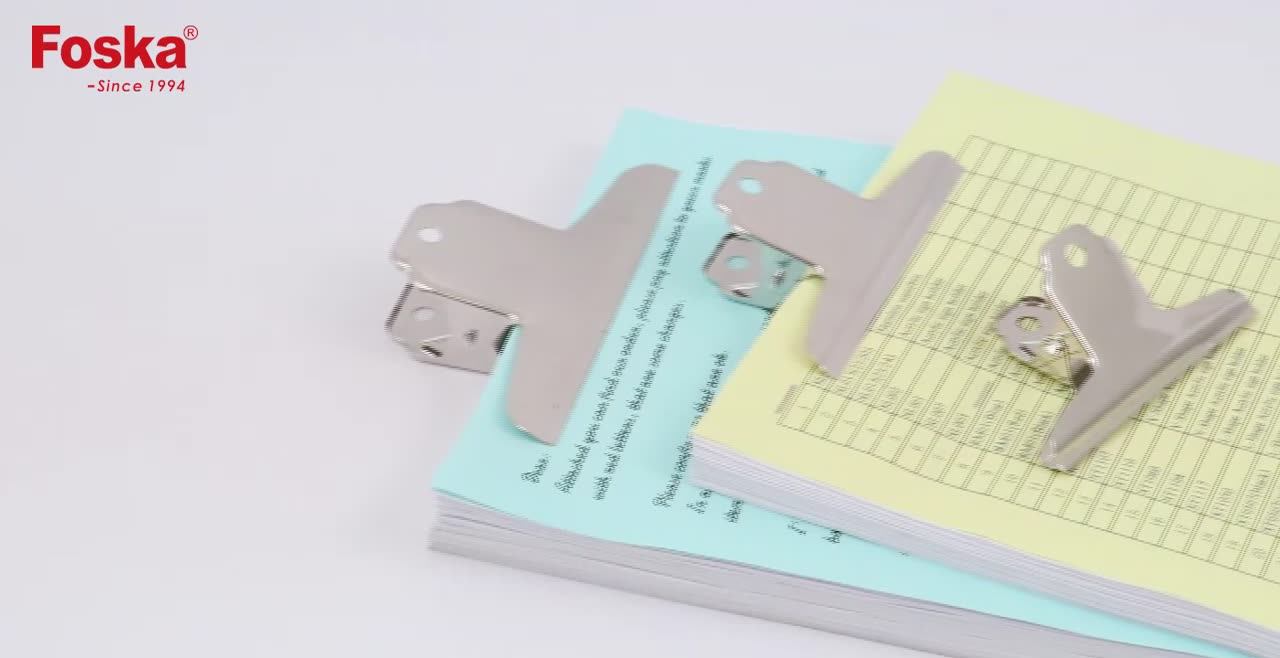 Foska Office Good Quality Metal Spring Paper Clip - Buy Spring Clips ...