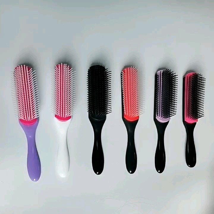 Hot Selling Customized Logo Durable Men's Styling Brush 9 Rows Hard ...