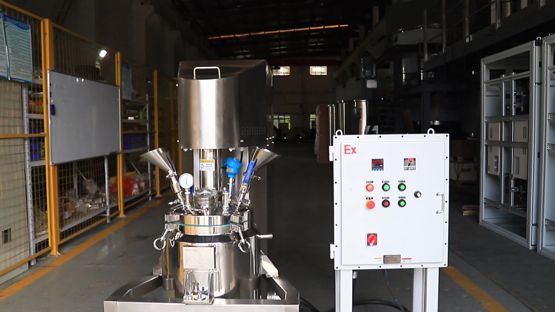 Cosmetic Emulsifying Mixing Vessel Kettle Emulsion Paint Machine ...