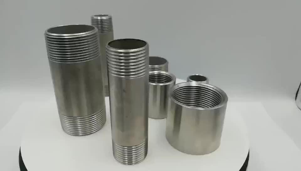 Manufacture Sch40 Bsp/npt/din Thread Pipe Connector Parallel Nipple ...