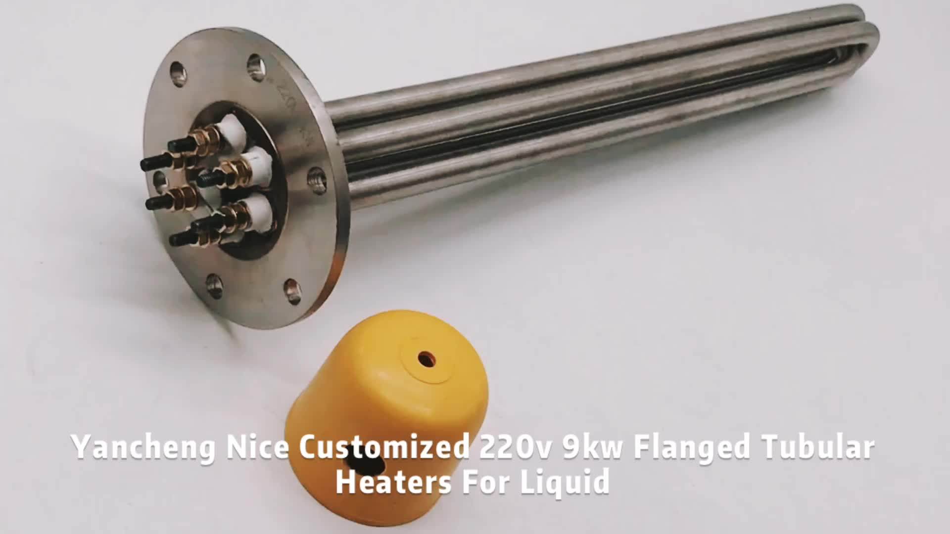 Industrial 3 Phase Immersion Tubular Heater 9kw - Buy 3 Phase Immersion ...