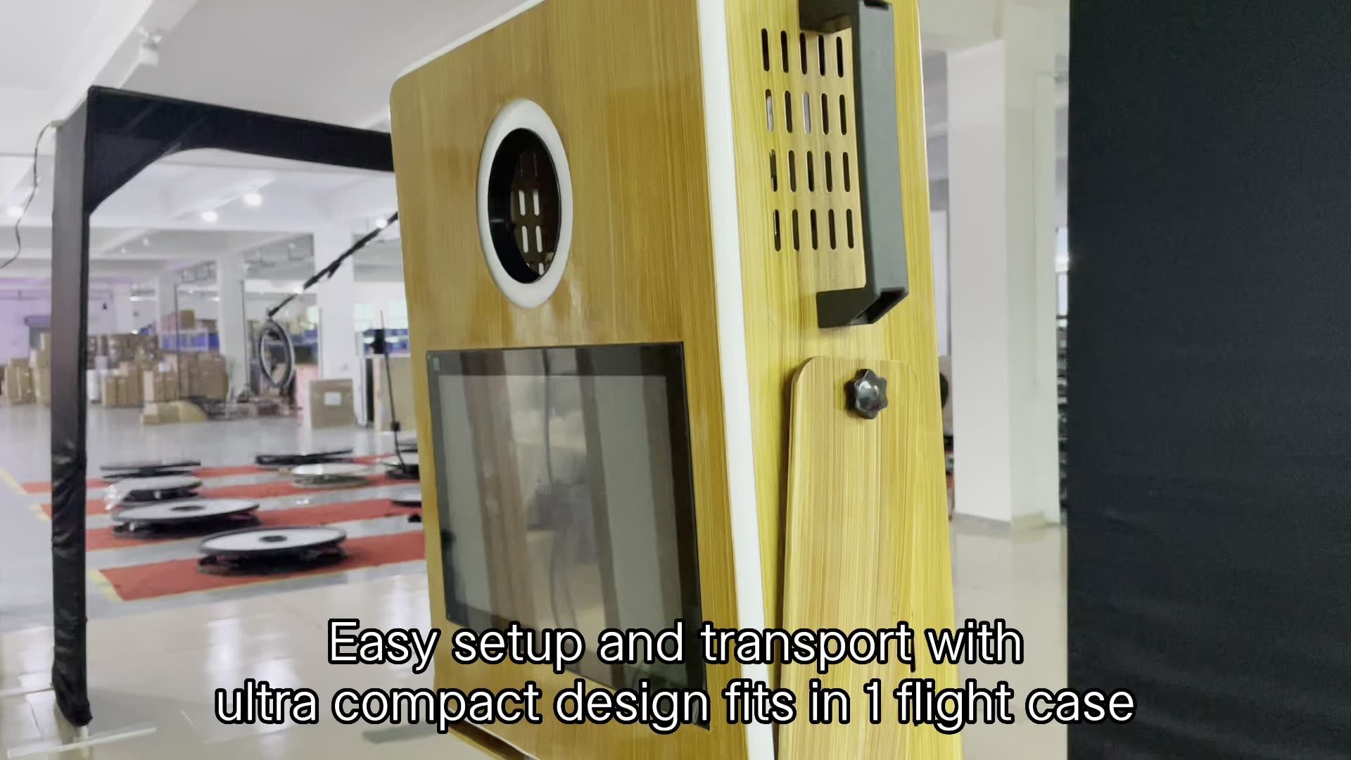 New Arrival Wooden Style Photo Booth Vintage Wooden Grain Photo Booth ...