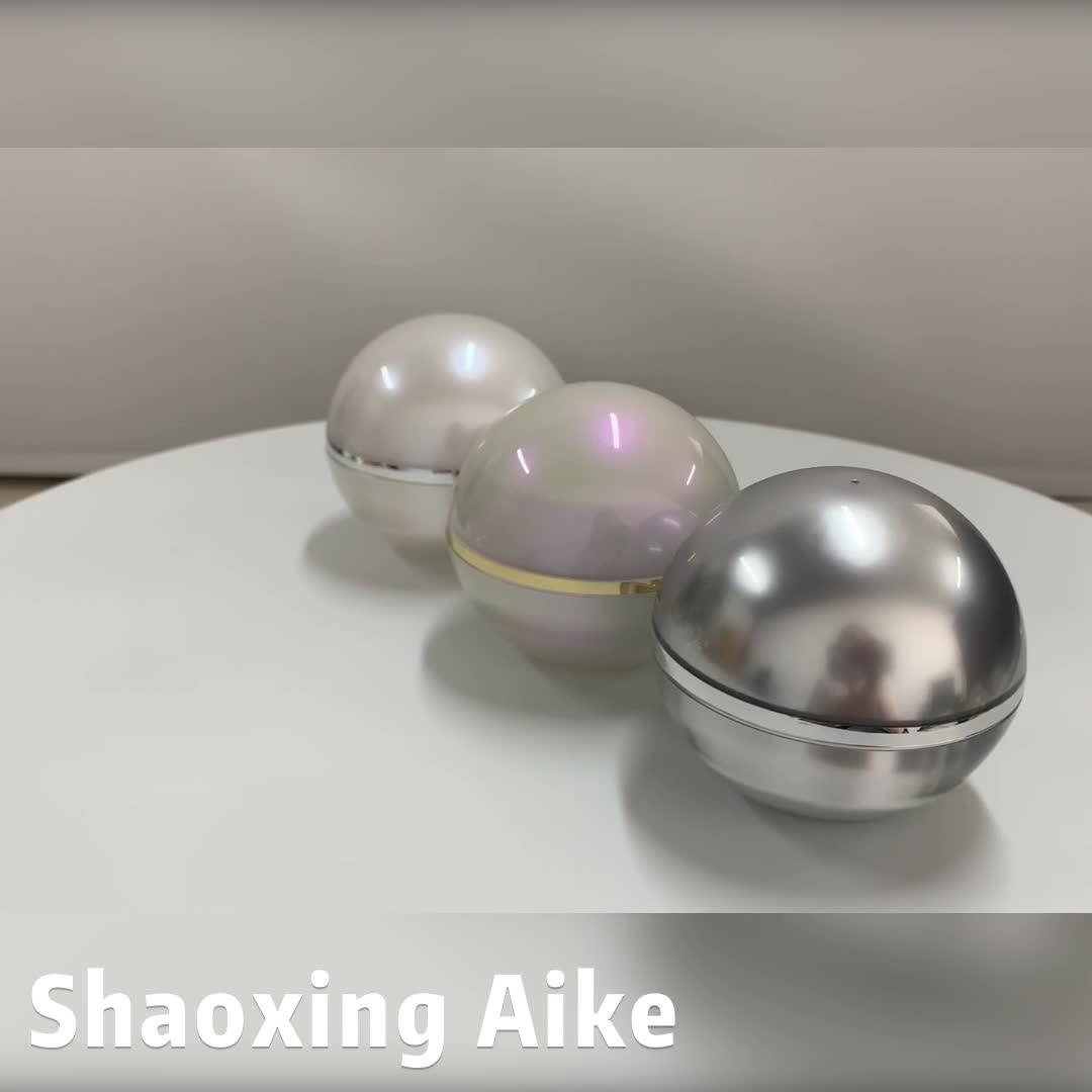 Round Ball Shape Plastic Cosmetic Container Clear Plastic Ball ...