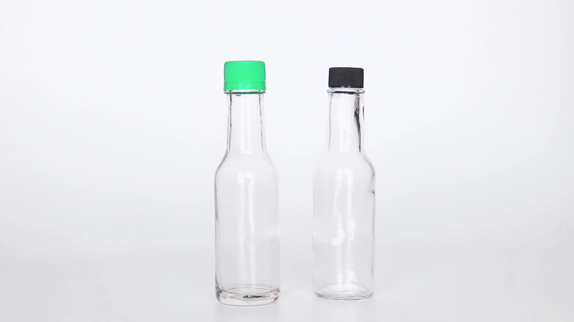 Botellas De Cristal Para Salsa Picante,De 5oz,Con Banda Retráctil,Para ...