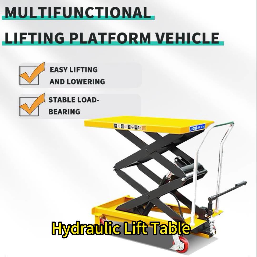 Small Mini Movable Lift Scissor Platform 2m 500kg 1000kg Hydraulic Lift ...