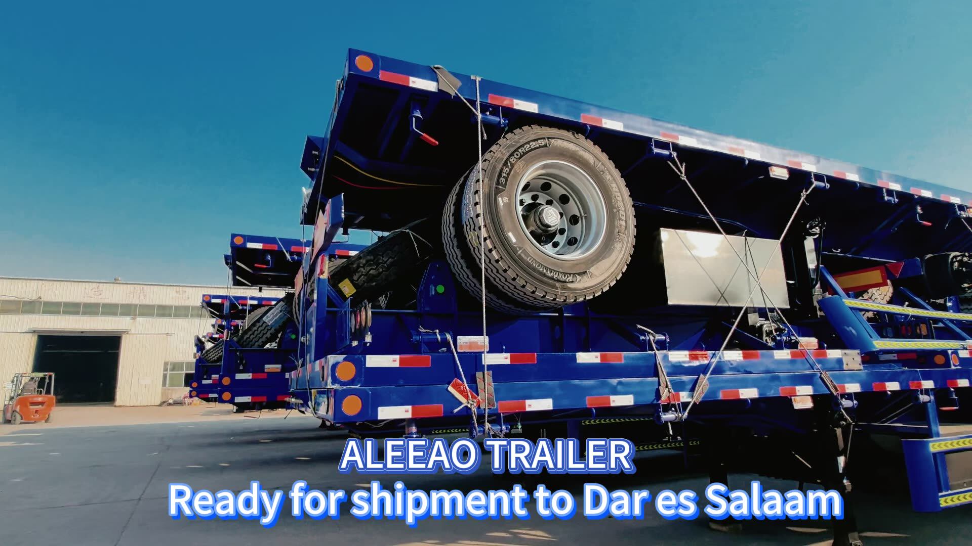 Shipping 20ft 40ft 50ft 53ft 40 Feet 2 3 4 5 Axles Flatbed Semi Truck ...