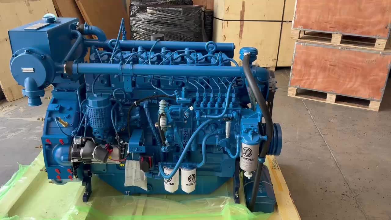 Weichai High Speed Wp6 Series Water Cooled 250hp Boat Engine Wp6c250-25 ...