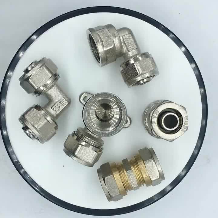 Green Valve Pex Al Pex 1216 Compression Brass Half Union Equal Fitting ...