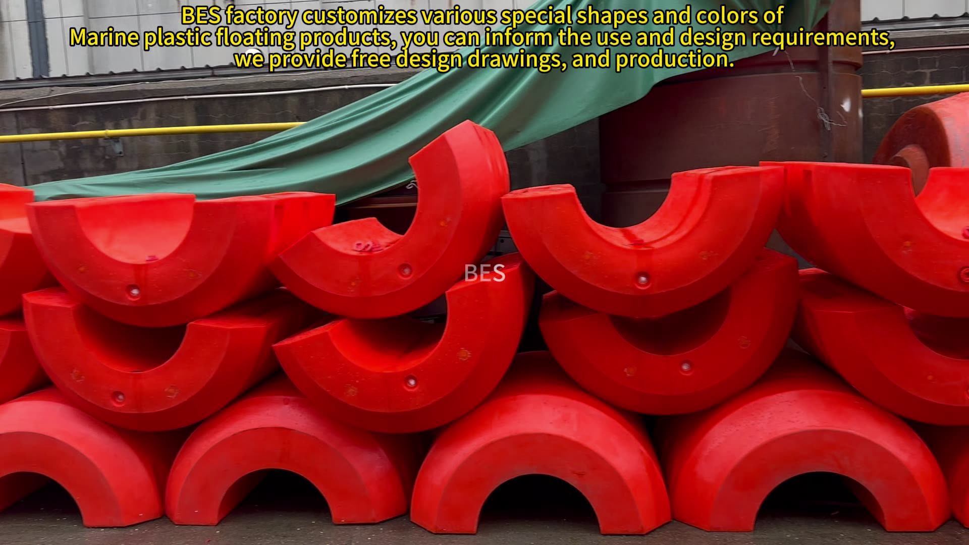 Pipe Buoy 800*1100mm River And Lake Sewage Removal Buoy Project ...