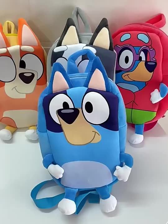 2023 Blueys Dog Bingo Plush Backpacks Cartoon Bandit Chilli Heeler ...