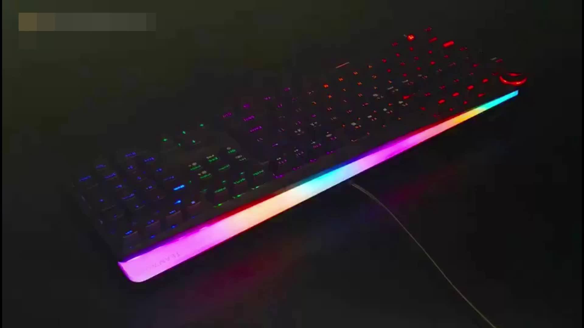 Oem Cheapest Cost Red Rgb Mechanical Keyboard Teclado Gamer With Cherry ...