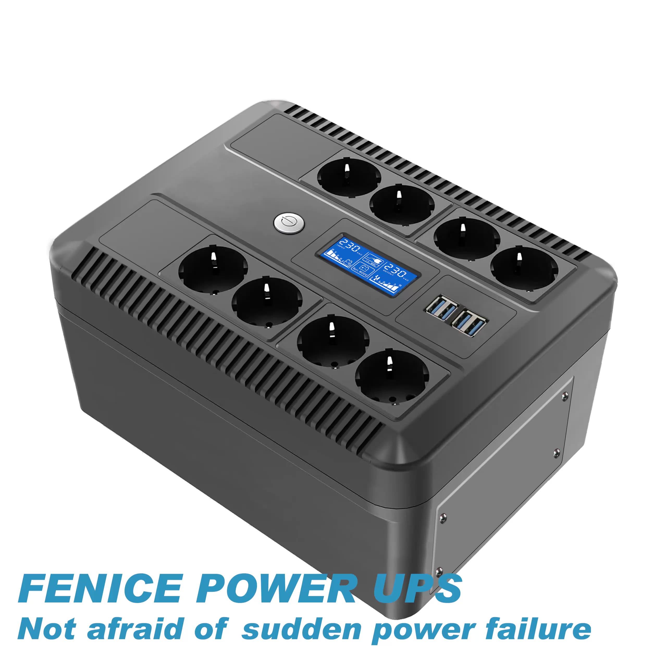 Horizontal Offline Ups With Multiple Sockets And Usb Port Line ...