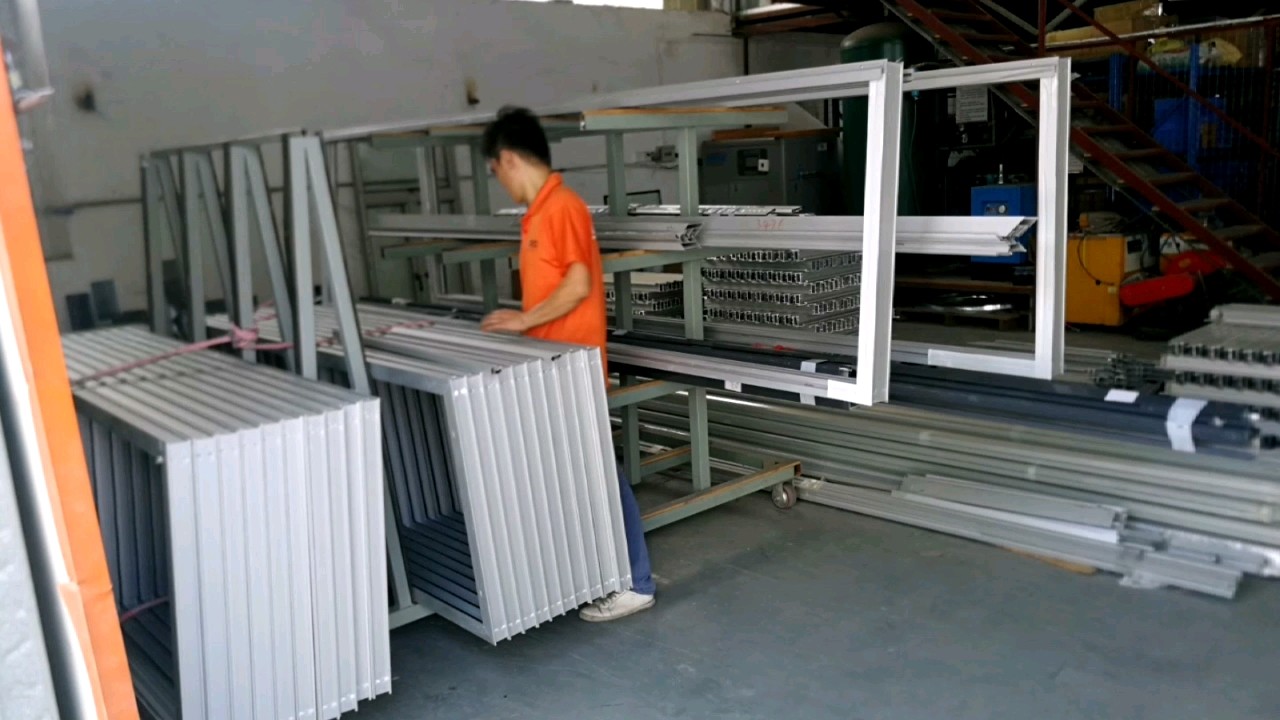 Profil Aluminium Kaca Ganda Standar Pintu Kaca Geser Ukuran Sederhana ...