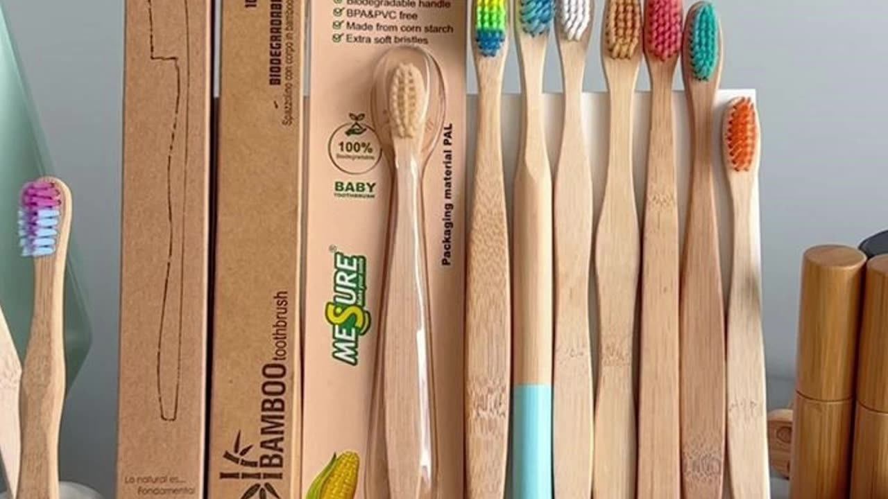 Charcoal Bamboo Toothbrush Nano Toothbrush 100 % Healthy Eco Organic ...