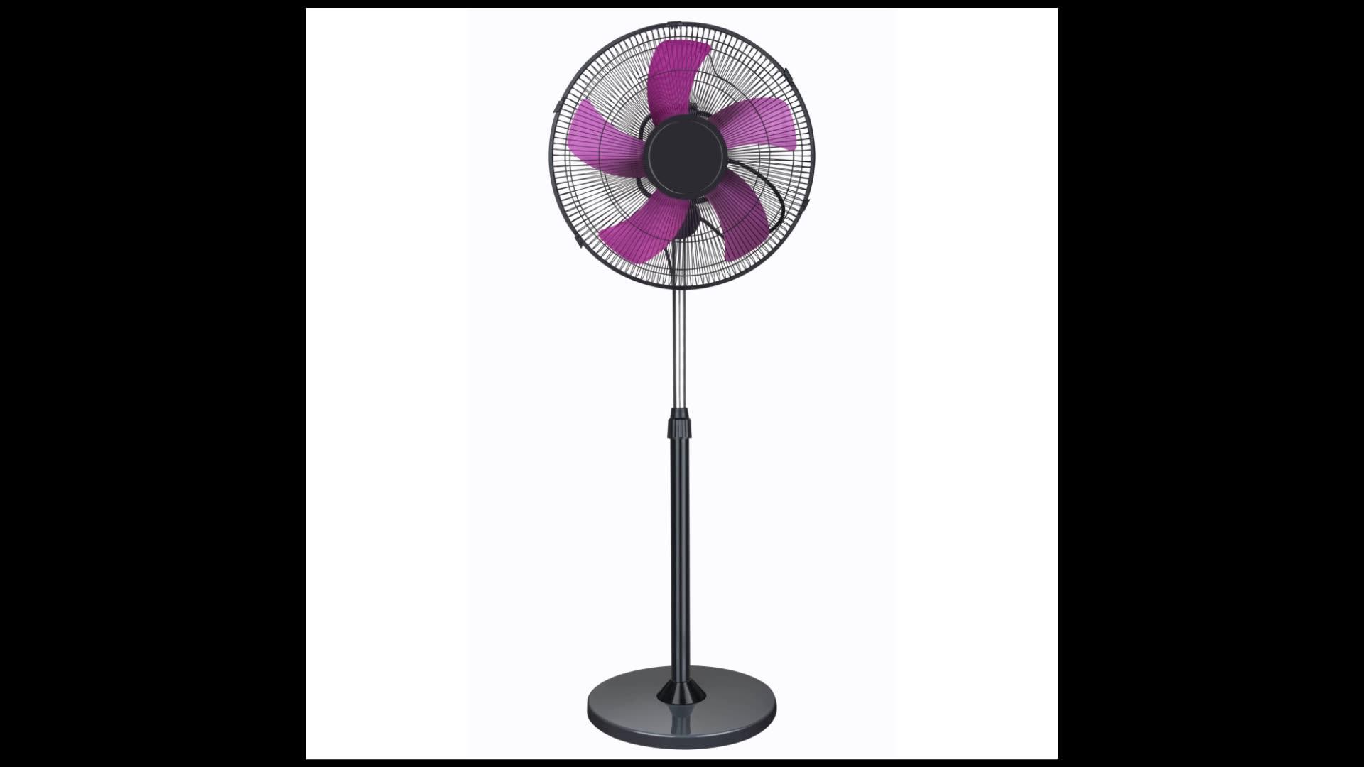 High Quality 360 Degree Custom Air Cooling Low Noise 16 Inch Stand Fan ...