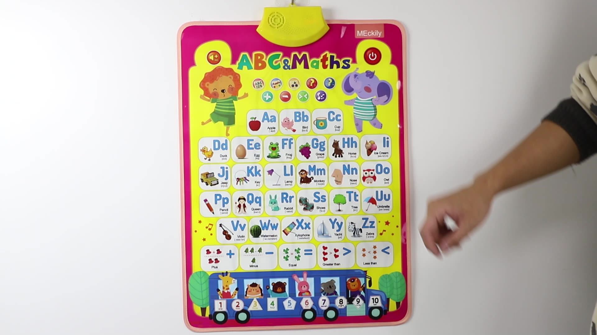 Educational Kids Learning Talking Wall Posters Preschool For Children ...