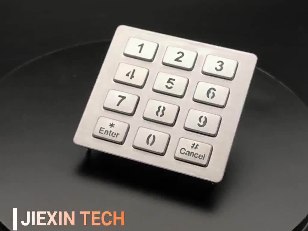 Backlight 12 Key Waterproof Usb Numeric Stainless Atm Machine Access ...