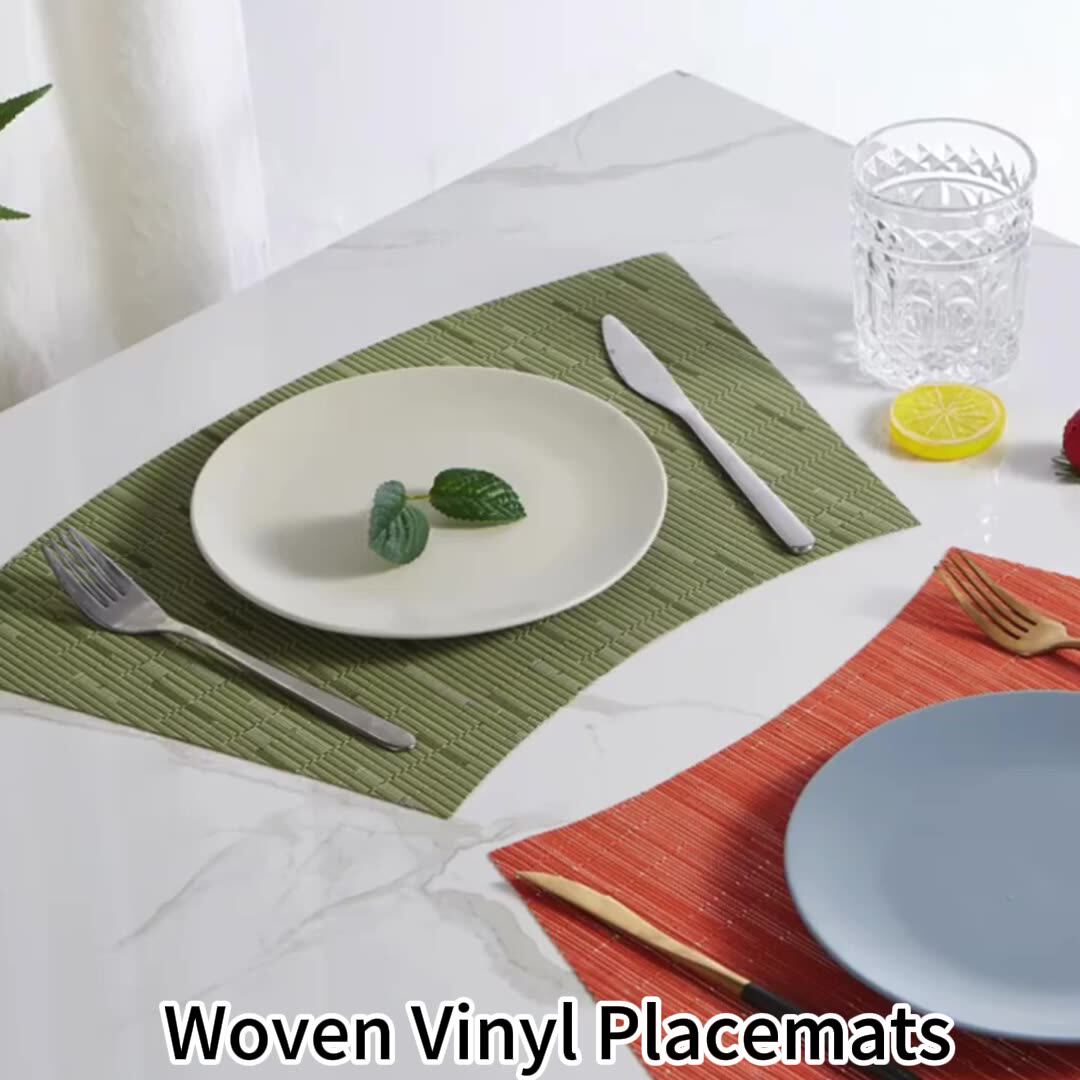 Starunk Round Table Placemats Non-slip Wedge Placemats Heat Resistant ...